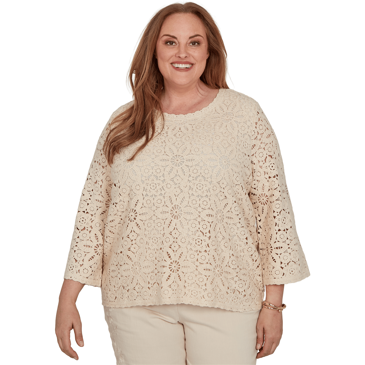Click here for Plus Size Alfred Dunner Camden Market Floral Croch... prices