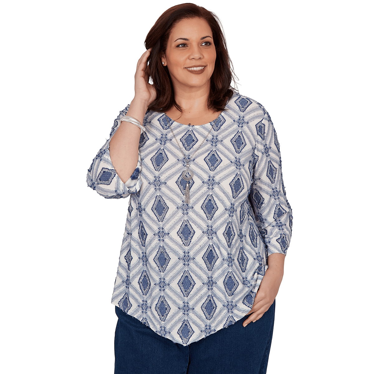 Click here for Plus Size Alfred Dunner Indigo Girls 3/4 Sleeve Di... prices