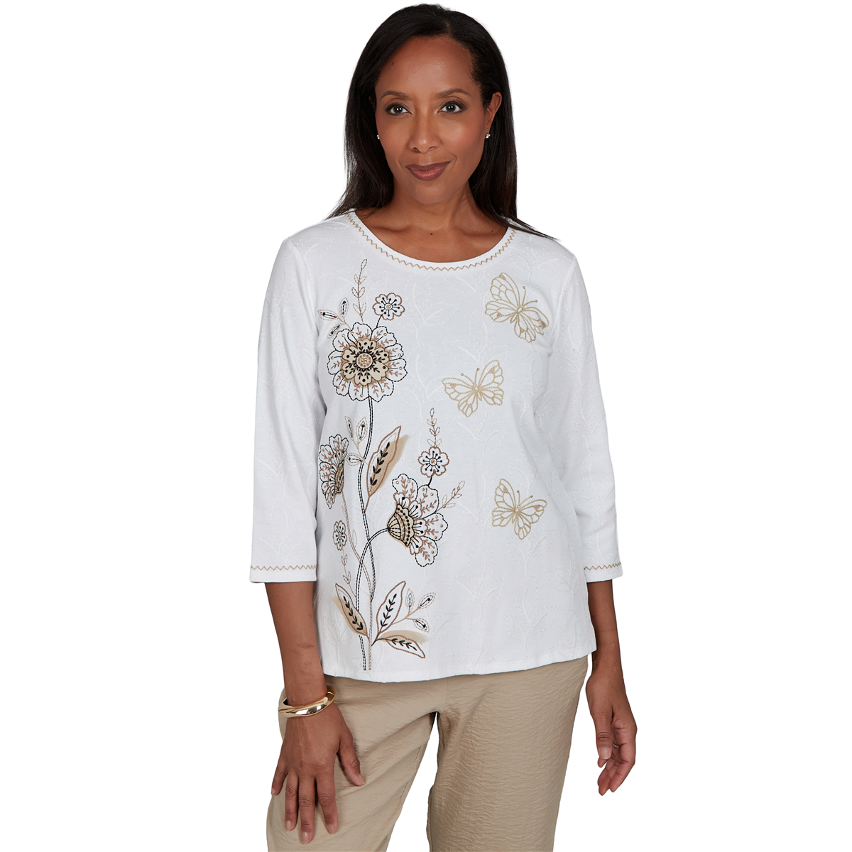 Click here for Womens Alfred Dunner Travel Advisory Floral Butter... prices