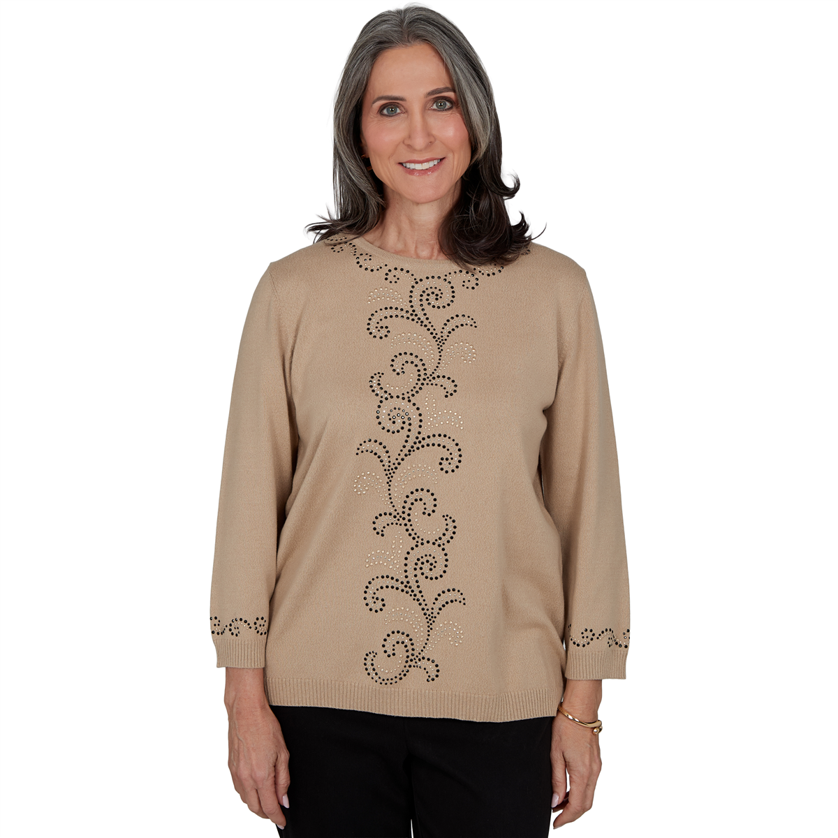 Click here for Petite Alfred Dunner Travel Advisory Beaded Scroll... prices