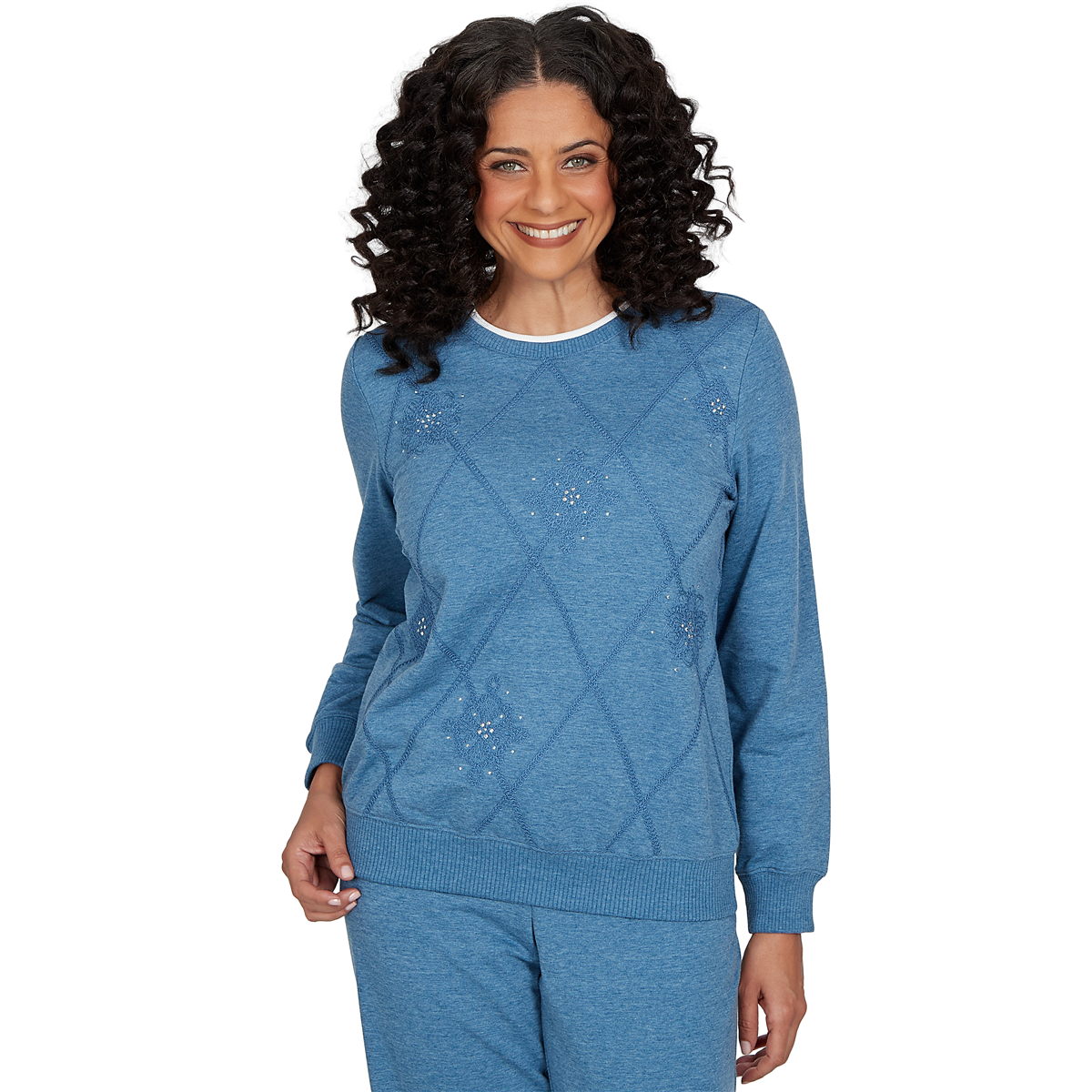 Click here for Womens Alfred Dunner Provence Diamond Embroidery S... prices