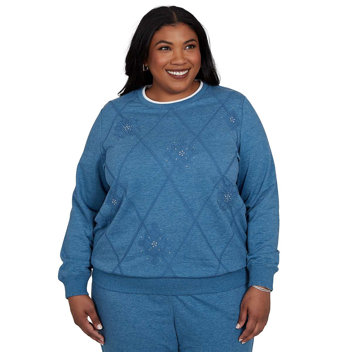 Click here for Plus Size Alfred Dunner Provence Diamond Embroider... prices