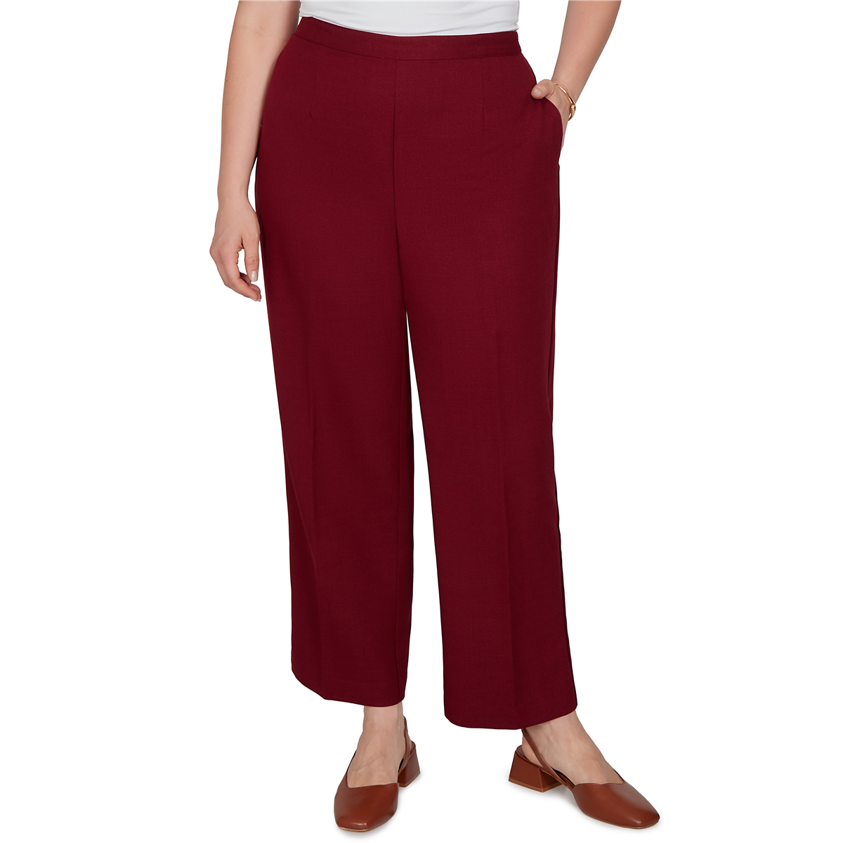 Click here for Plus Size Alfred Dunner Union Square Pull On Pants... prices