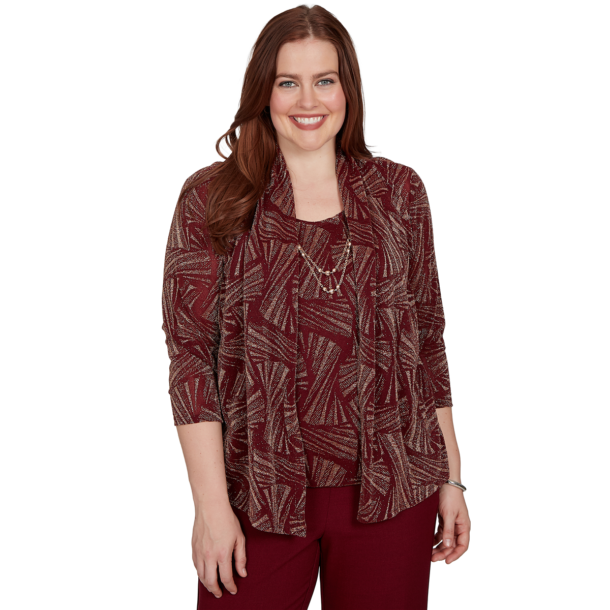 Click here for Petite Alfred Dunner Union Square Shimmer Two in O... prices