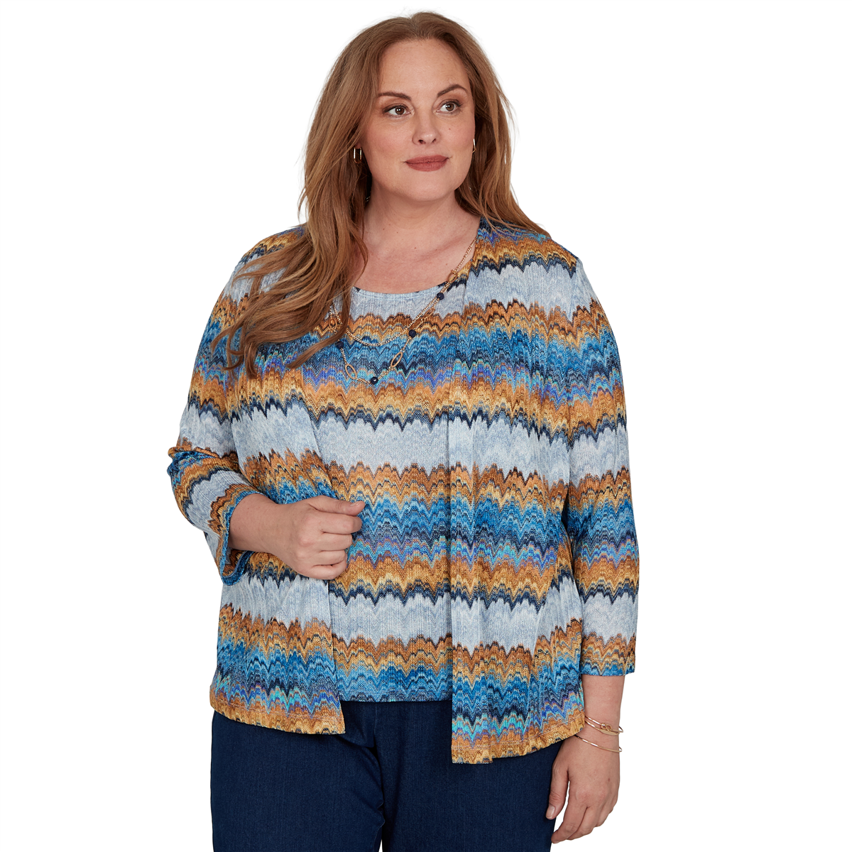 Click here for Plus Size Alfred Dunner Tuscany Two In One Abstrac... prices