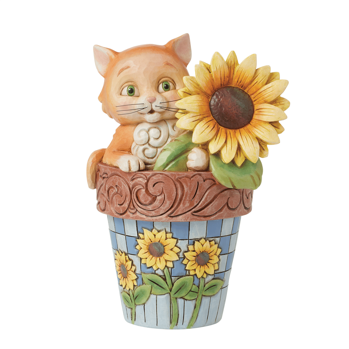 Click here for Jim Shore Heartwood Creek Cat in Flowerpot Figurin... prices