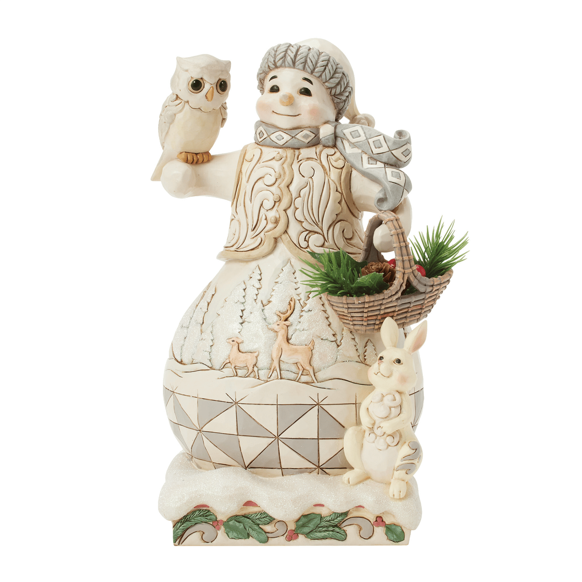 Click here for Jim Shore Heartwood Creek White Woodland Snowman F... prices
