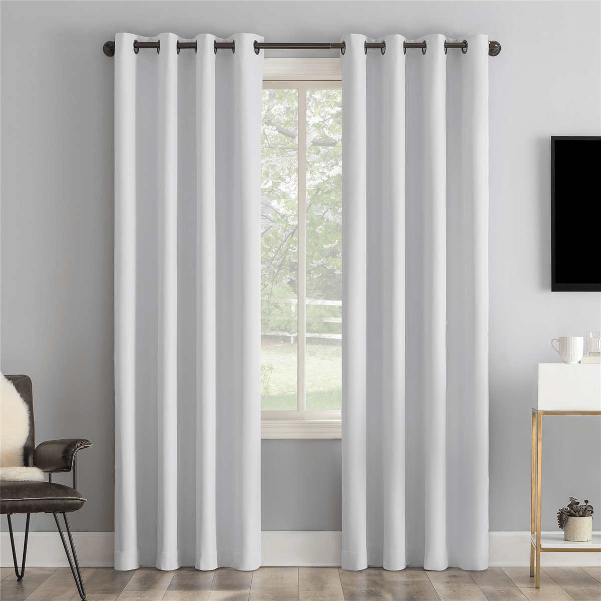 Click here for Sun Zero Tresello 100 Blackout Grommet Curtain Pan... prices