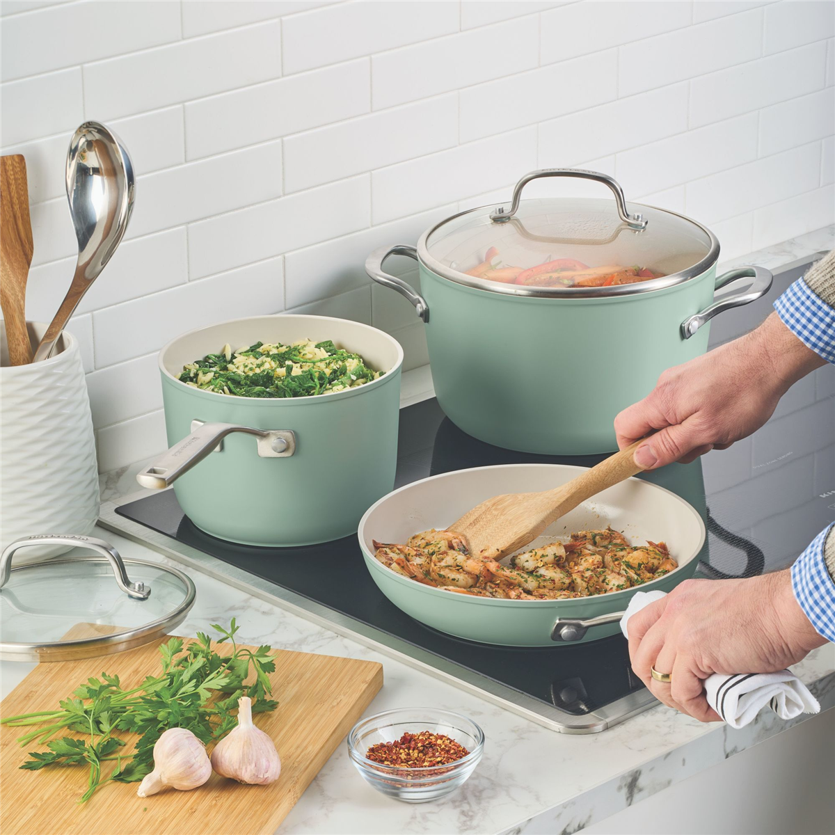 Click here for KitchenAid(R) Hard-Anodized Ceramic Induction 10pc... prices