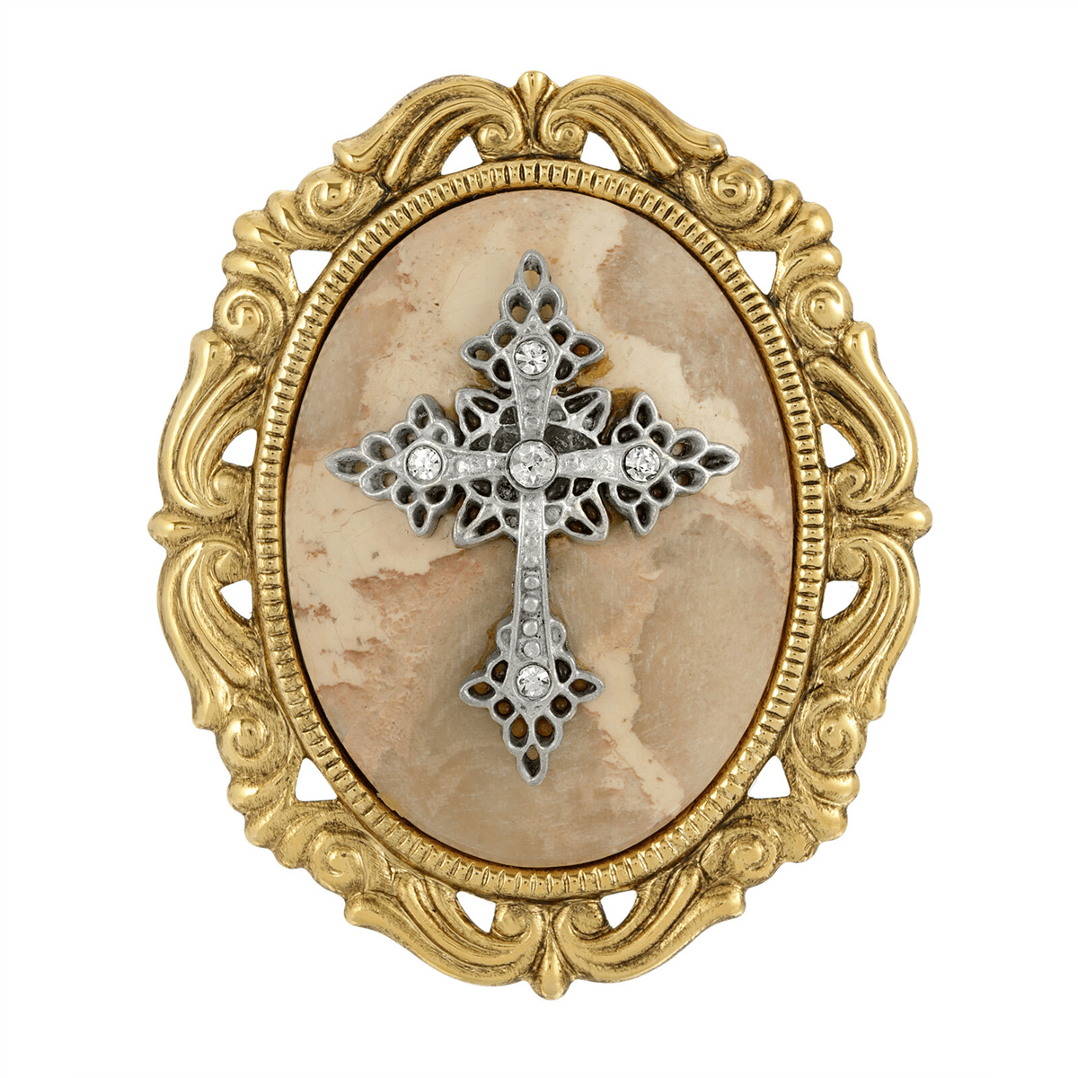 Click here for Symbols of Faith 14kt. Gold-Dipped Semi-Precious B... prices