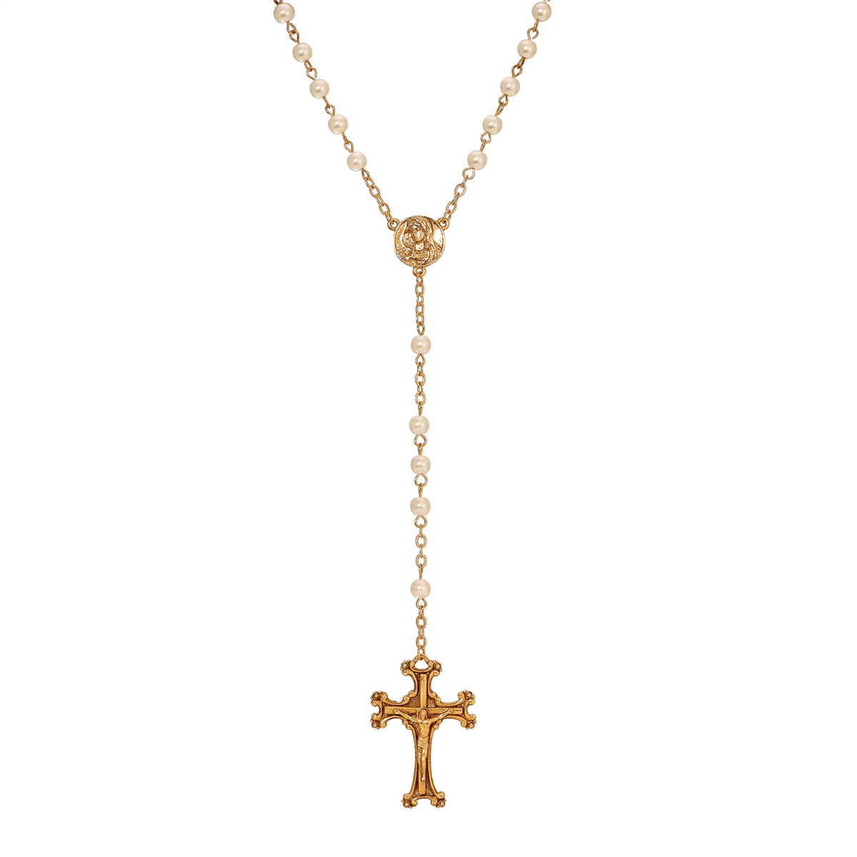 Click here for Symbols of Faith 14kt. Gold-Dipped Crucifix & Glas... prices