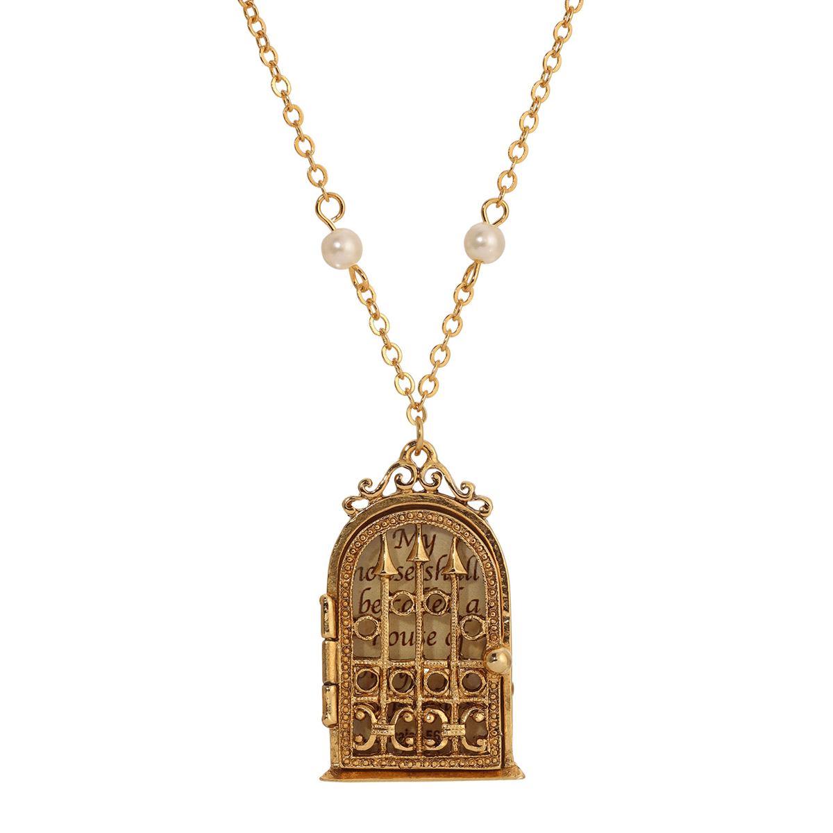 Click here for Symbols of Faith Gold-Tone My Prayer House Locket... prices