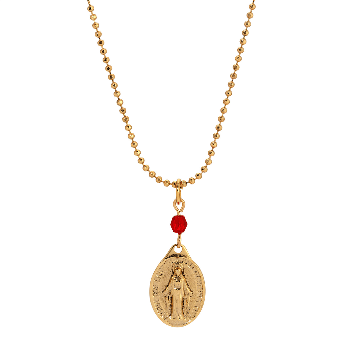 Click here for Symbols of Faith Oval Miraculous Medal Charm Bead... prices