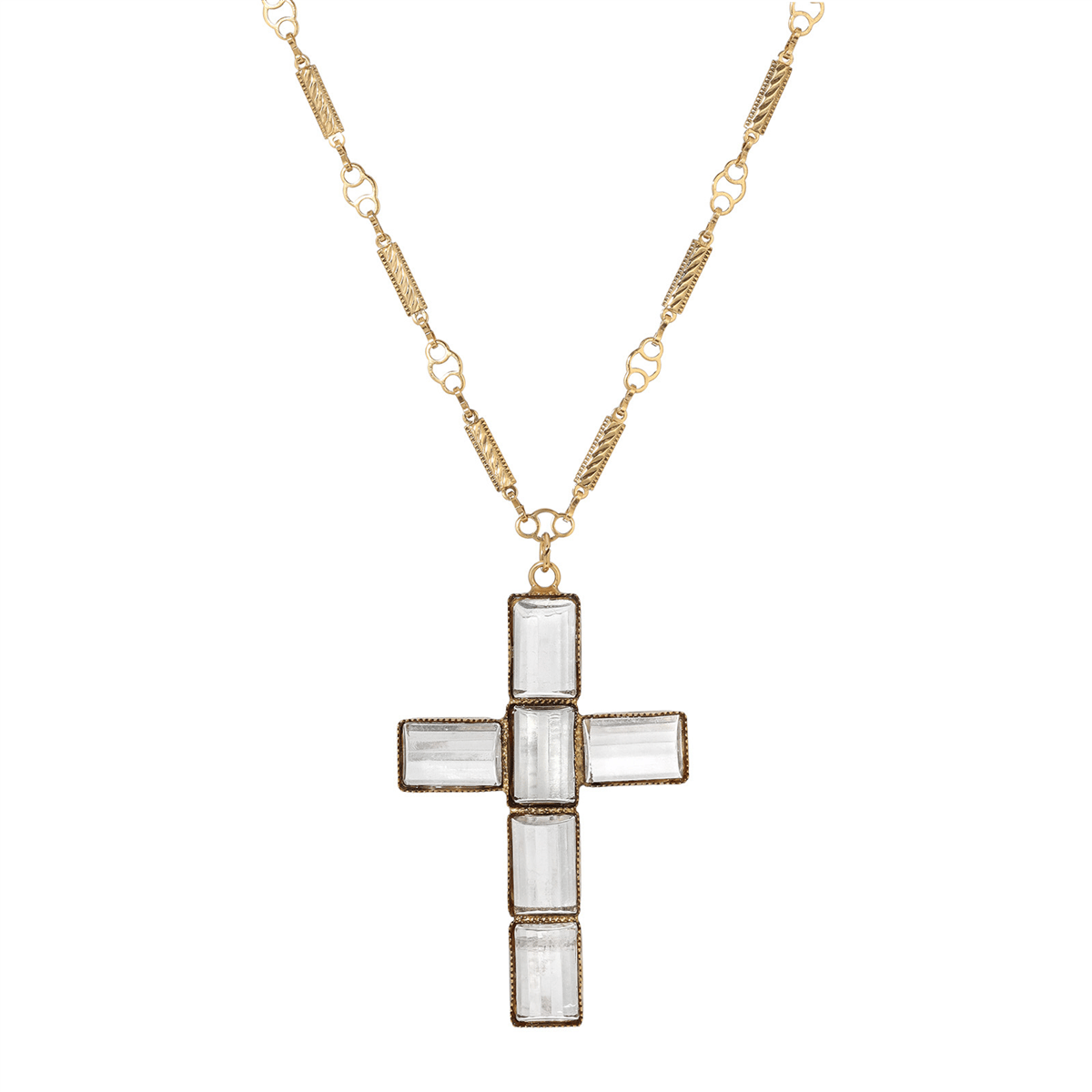 Click here for Symbols of Faith Gold-Dipped Rectangular Crystal C... prices