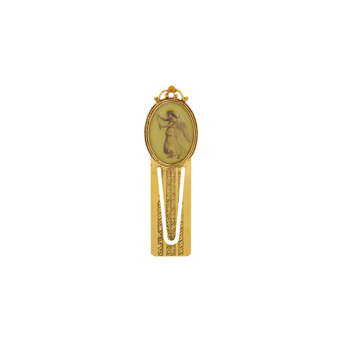 Click here for Symbols of Faith Gold-Tone Annunciation Angel Book... prices