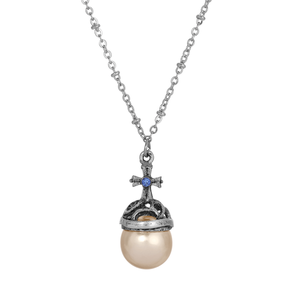 Click here for Symbols of Faith Silver-tone Globus Cruciger Cross... prices