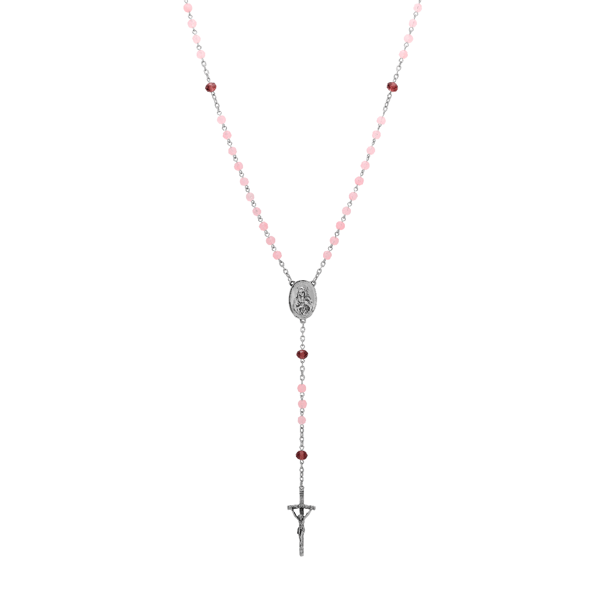 Click here for Symbols of Faith Pink & Purple Bead Our Lady of Gu... prices