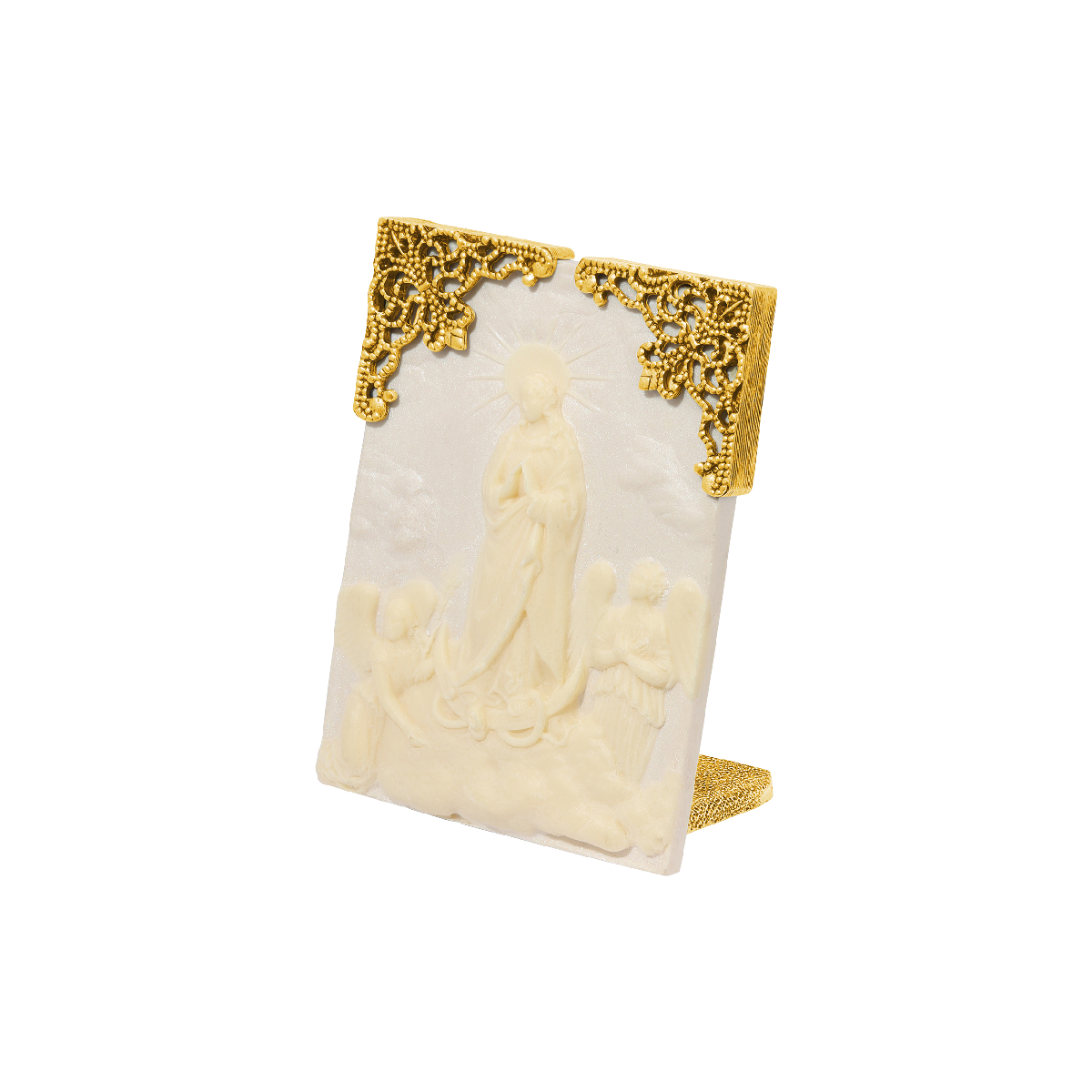 Click here for Symbols of Faith 14kt. Gold-Dipped Mother Mary Pla... prices