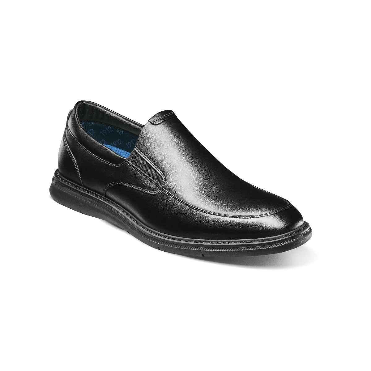Nunn Bush Mens Chase Work Moc Toe Slip On Loafers - Black