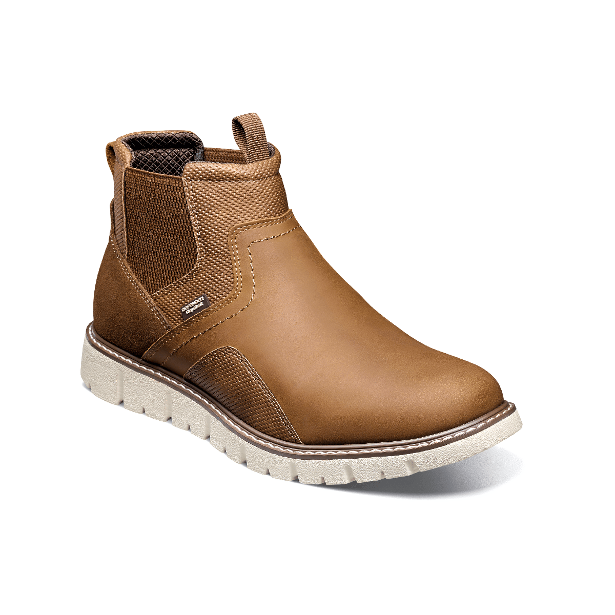 Nunn Bush Mens Karnak Plain Toe Chelsea Boots - Black tumble