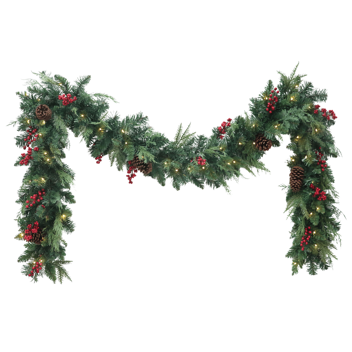 Click here for Puleo International 9ft. Pre-Lit Adorned Garland prices