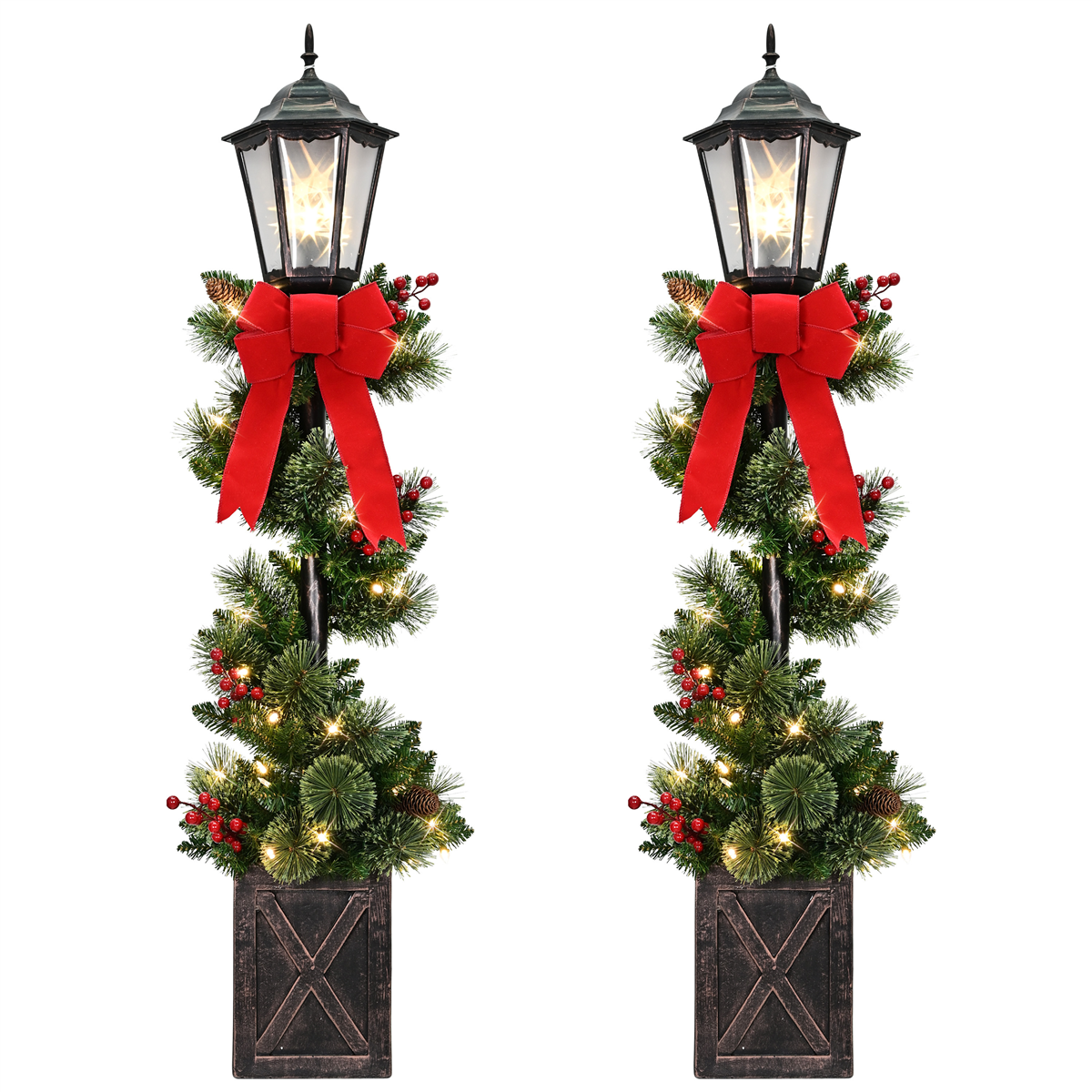 Click here for Puleo International 4ft LED Artificial Adorned Lam... prices