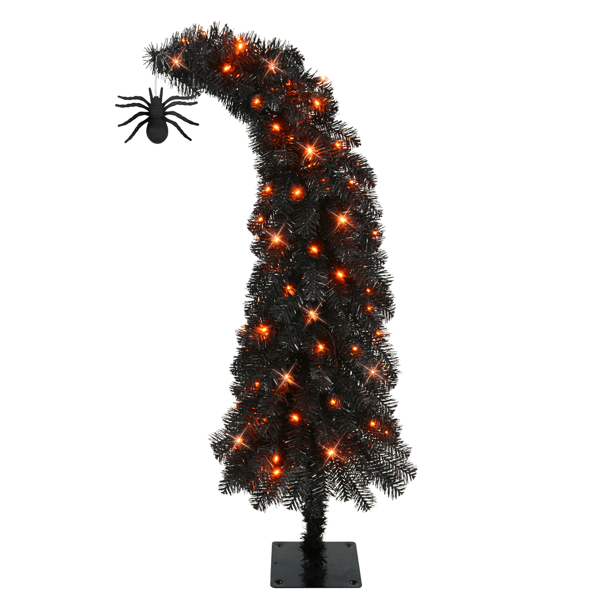 Click here for Puleo International 4ft. Pre-Lit Black Whimsical H... prices