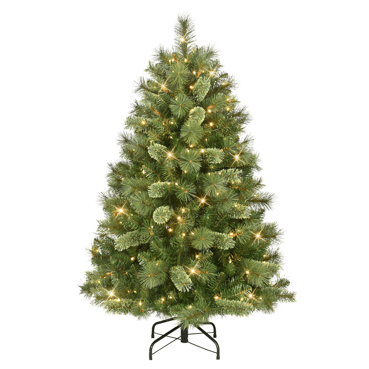 Click here for Puleo International 4.5ft. Pre-Lit Teton Pine Chri... prices