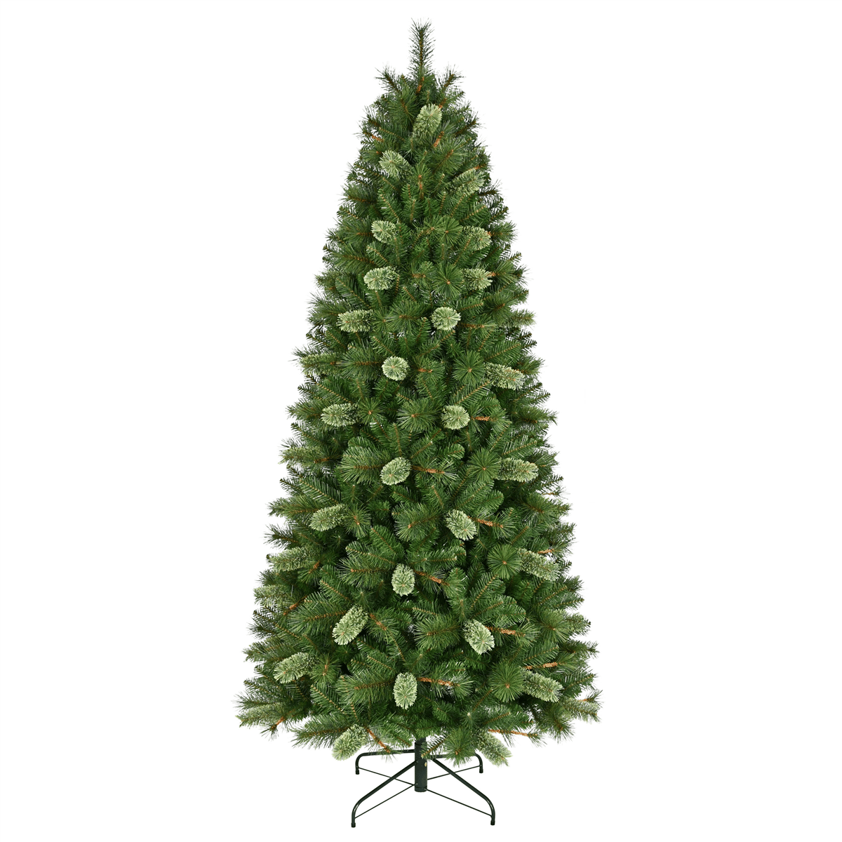 Puleo 7.5 Slim Teton Pine Artificial Christmas Tree - Green
