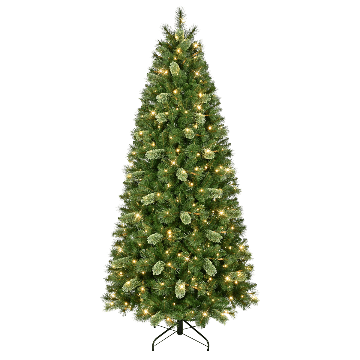 Click here for Puleo International 7.5ft. Pre-Lit Slim Teton Pine... prices