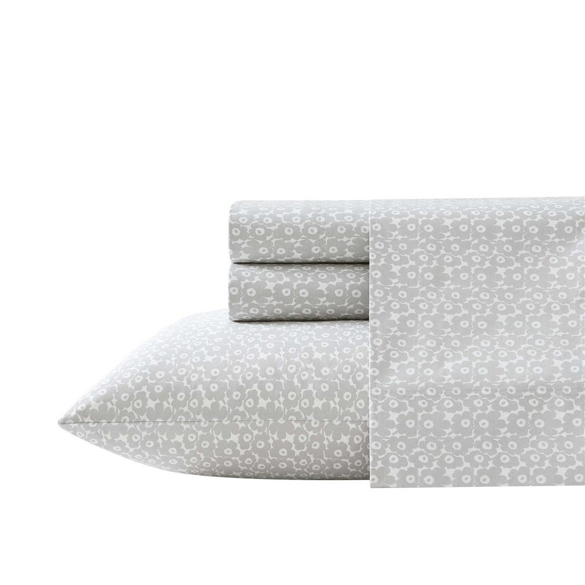 Click here for Marimekko Pikkuinen Unikko Cotton Sheet Set - Ligh... prices