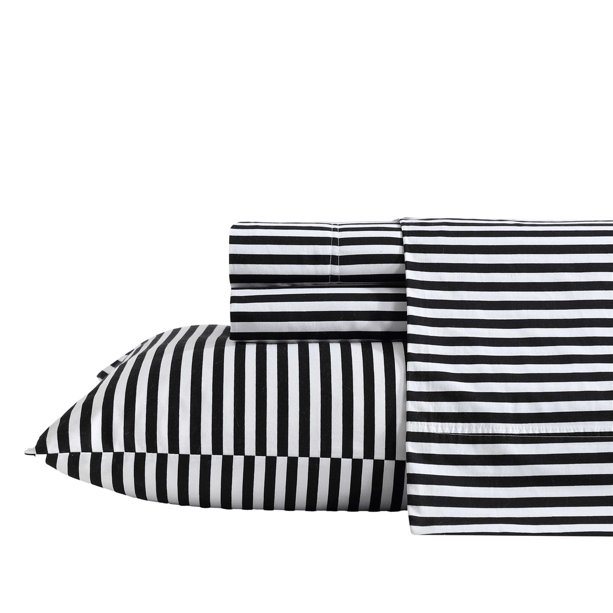 Marimekko Ajo 200-Thread Count Cotton Percale 4-Pc. Sheet Set  Full - Black