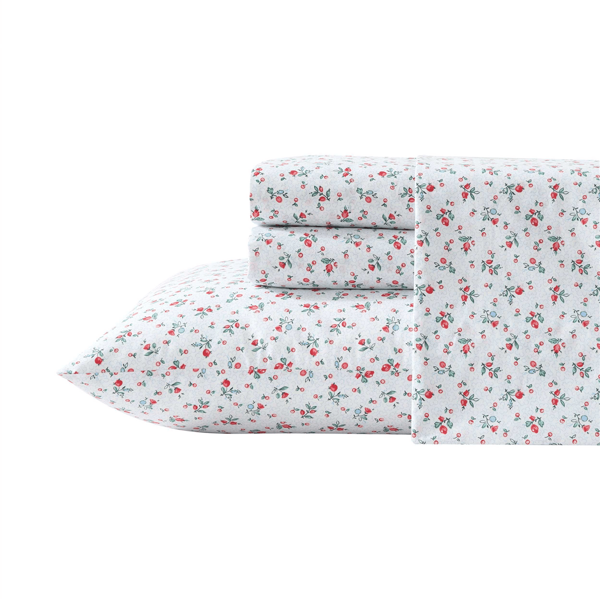 Click here for Laura Ashley(R) Aylesmore Ditsy Percale Sheet Set prices