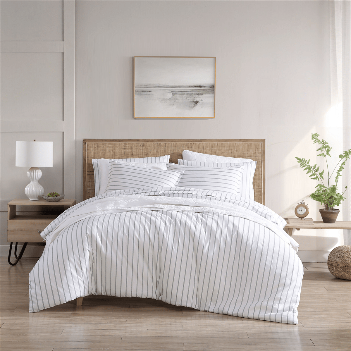 Click here for Stone Cottage Trenton Stripe Cotton Duvet Cover Se... prices