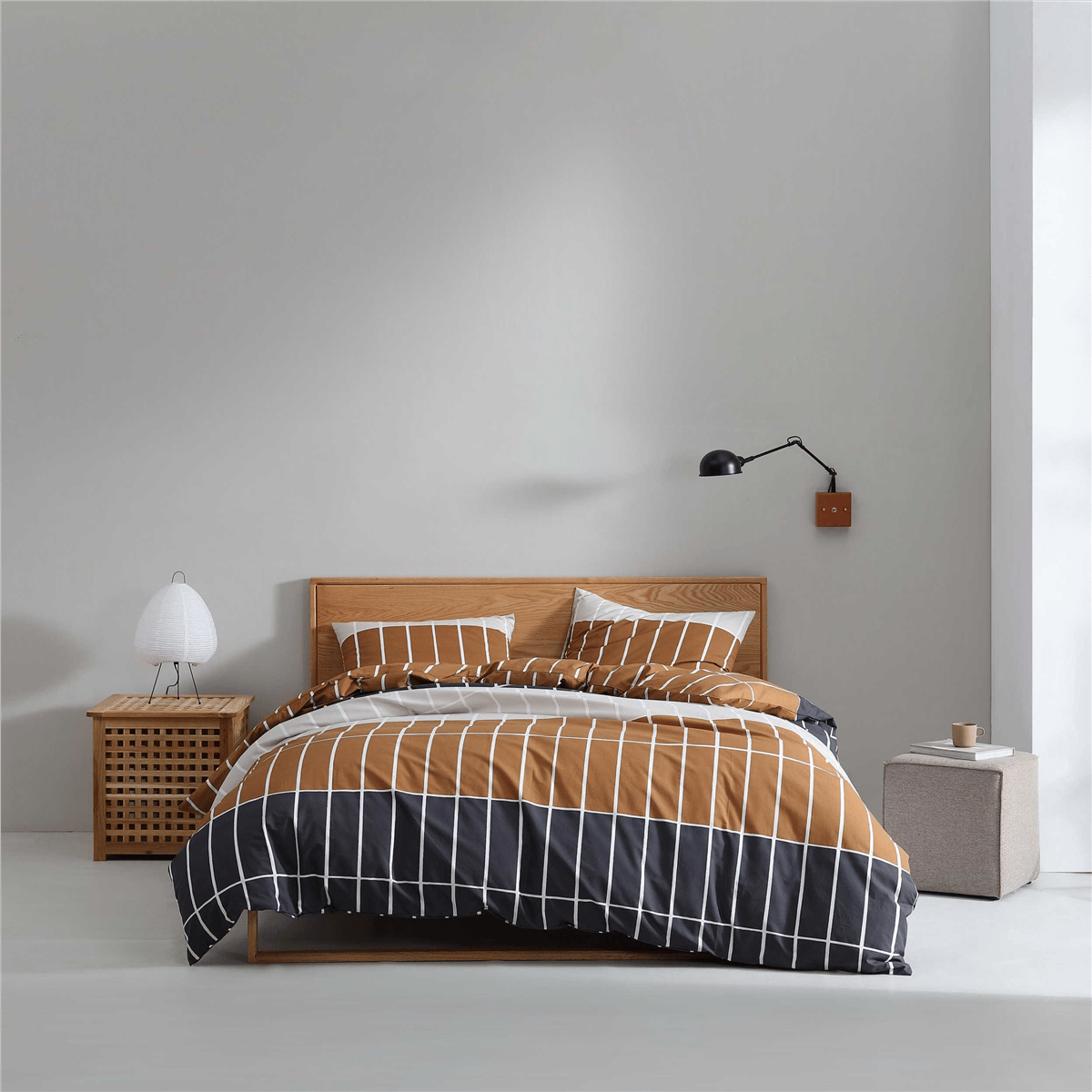 Click here for Marimekko Tiiliskivi Raita Cotton Duvet Cover Set prices