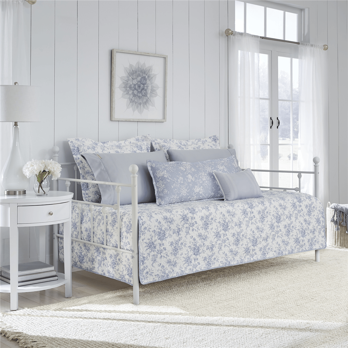 Click here for Laura Ashley(R) 4pc. Walled Garden Cotton Daybed B... prices