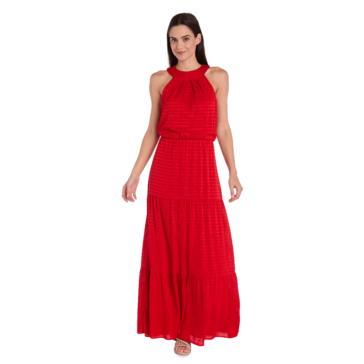 Click here for Women R&M Richards Daytime Halter Maxi Dress prices
