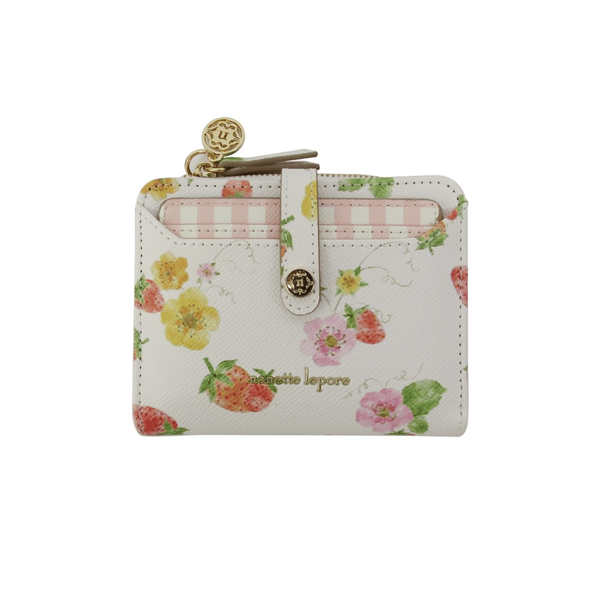 Click here for Womens Nanette Lepore Leza Strawberry Bifold Walle... prices
