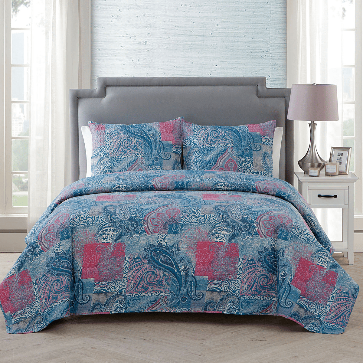 Click here for VCNY Home Ava 3pc. Paisley Quilt Set prices