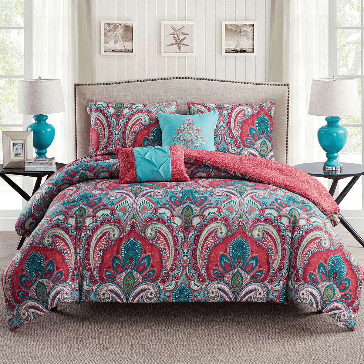 Click here for VCNY Home Casa Real 5pc. Damask Reversible Comfort... prices