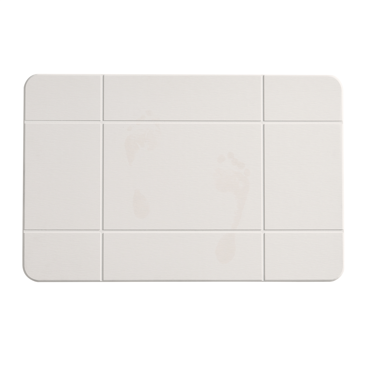 Click here for VCNY Home White Carved Grid Diatomite Stone Bath M... prices