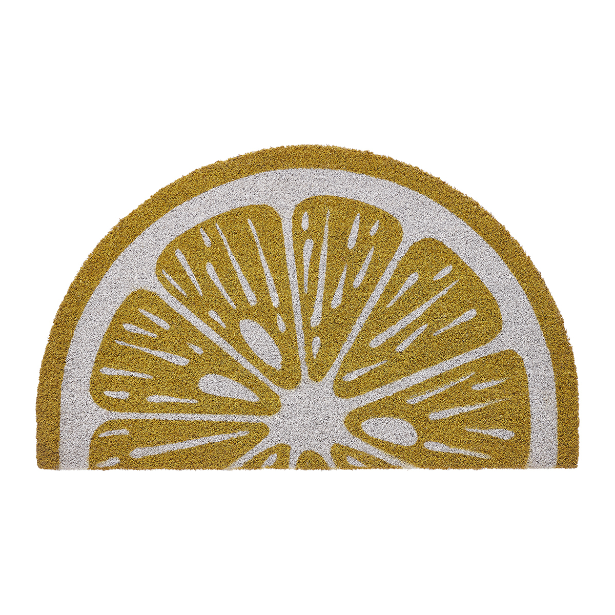 Click here for VCNY Home Lemon Half-Circle Outdoor Coir Doormat prices