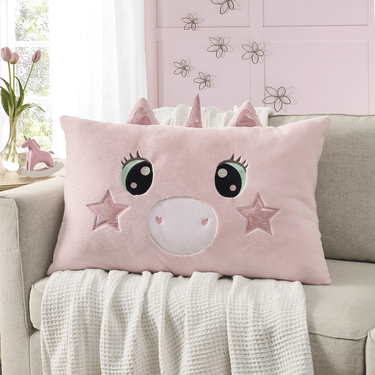 Click here for Olivia & Finn Pink Unicorn Kids Decorative Body Pi... prices