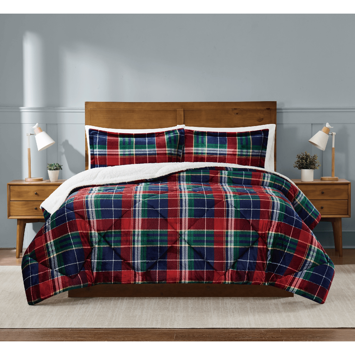 Click here for Truly Soft Cuddle Warmth Ivan Plaid 3pc. Reversibl... prices