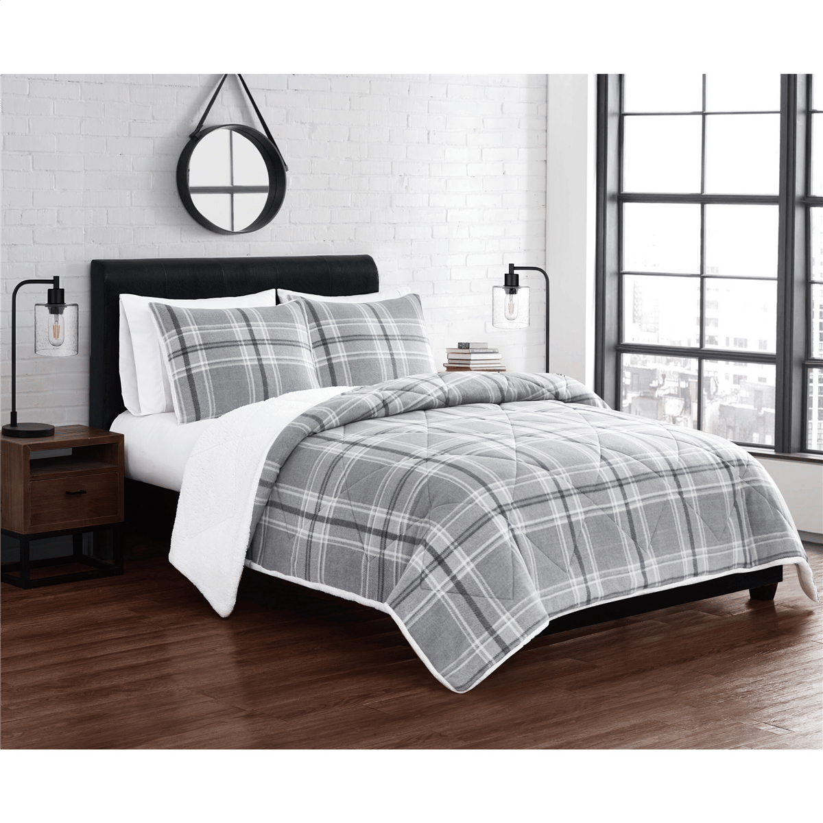 Click here for Cannon Cozy Teddy Plaid 3pc. Comforter Set prices