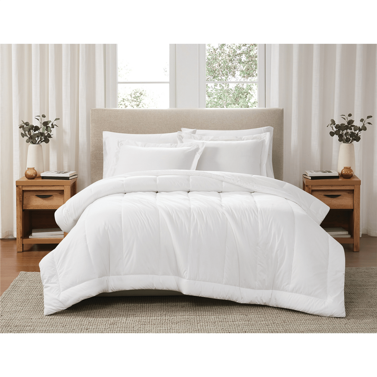 Click here for Brooklyn Loom Solid Cotton Percale 3pc. Comforter... prices