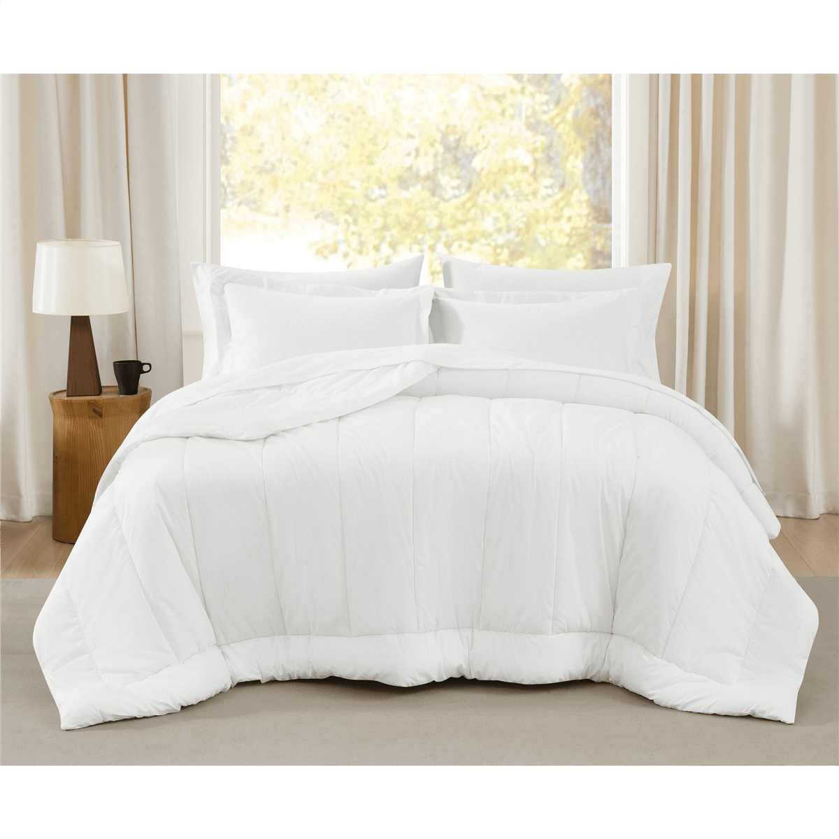 Click here for Brooklyn Loom Oversized Cotton Percale 3pc. Comfor... prices