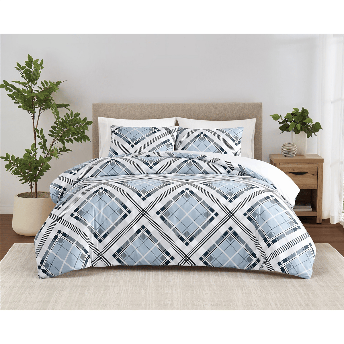 Click here for Truly Soft Lars Plaid 3pc. Reversible Comforter Se... prices