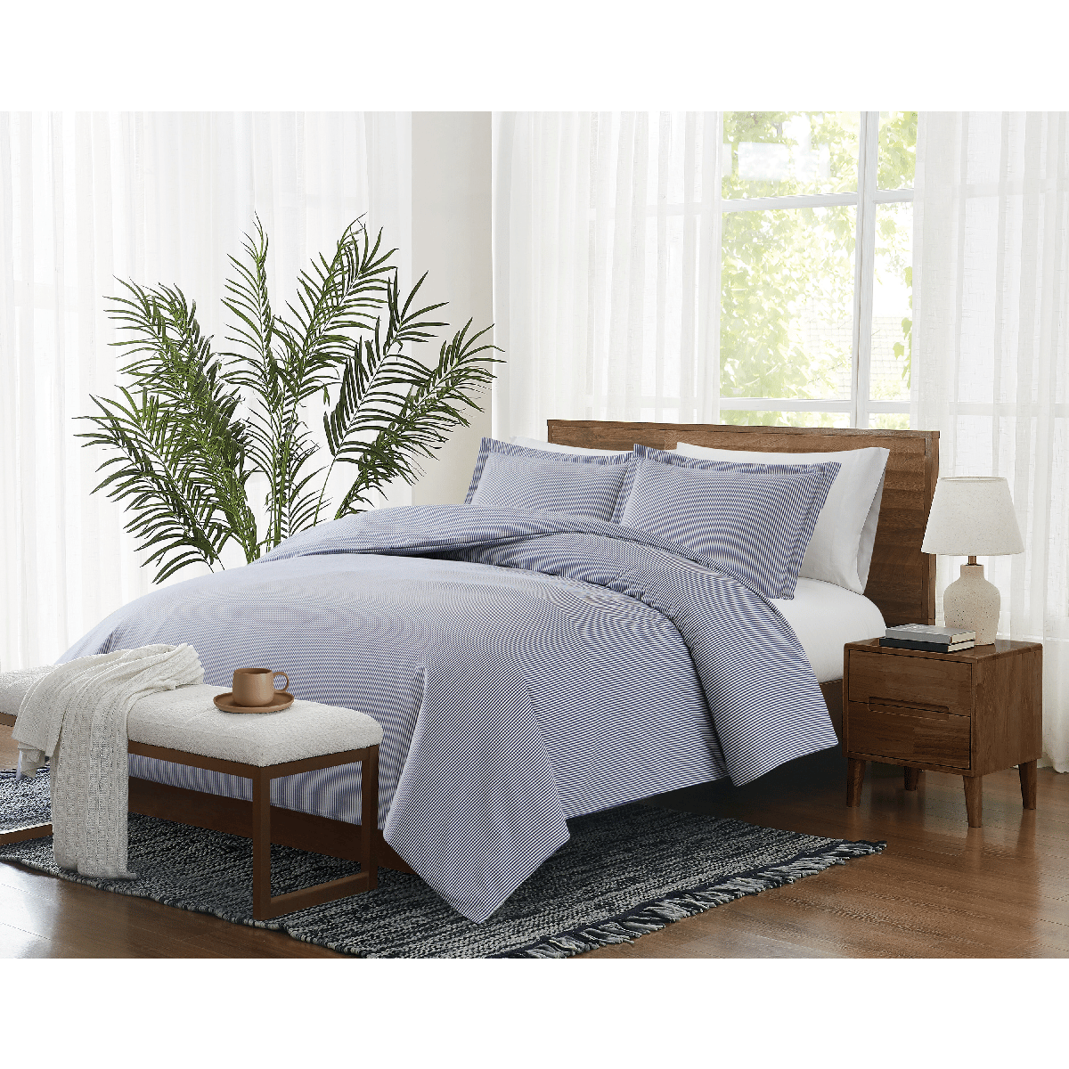 Brooklyn Loom Pinstripe 3pc. Duvet Set