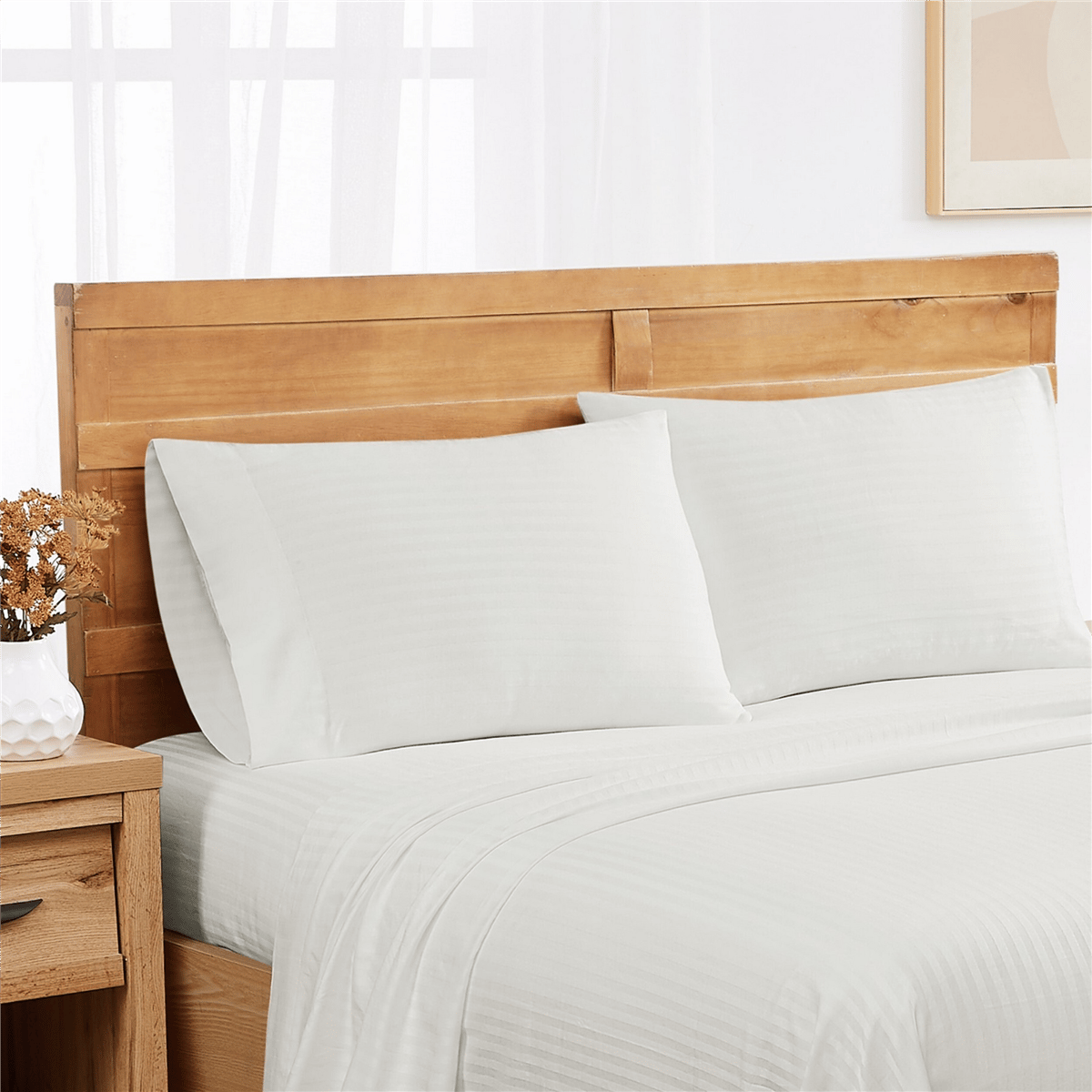 Click here for Royal Velvet Signature Dobby Stripe Pillowcase Pai... prices